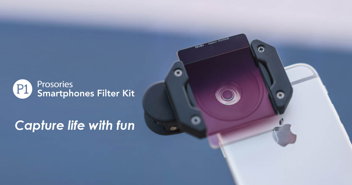 NiSi Prosories smartphones filter kit P1 with Medium GND and Polarizer