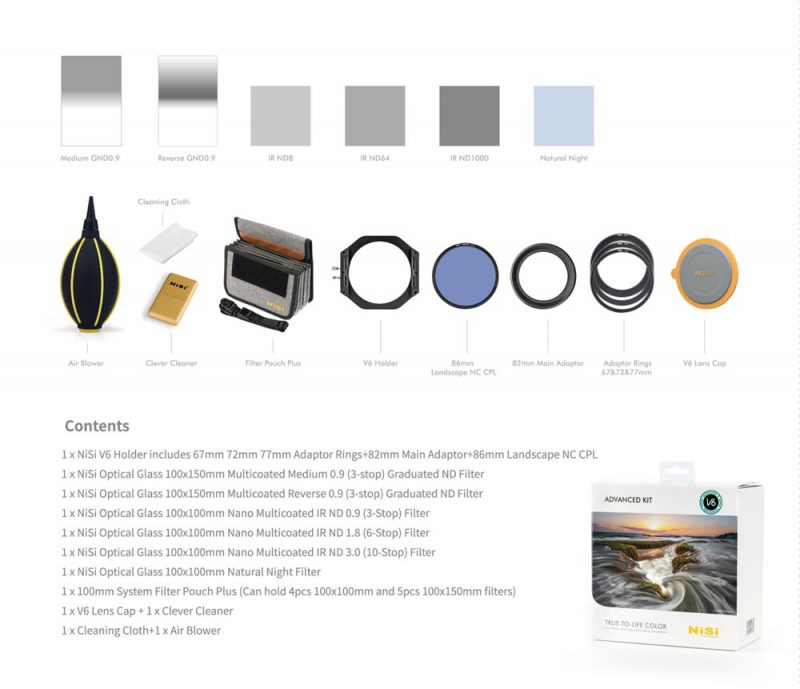 NiSi Introduces four versions of the V6 100mm Filter kit Ⅲ – NiSi ...